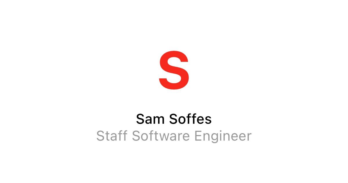 Résumé — Sam Soffes